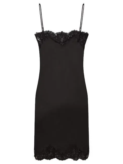 Stella McCartney Sleeveless Lace-trimmed Midi Dress - Black