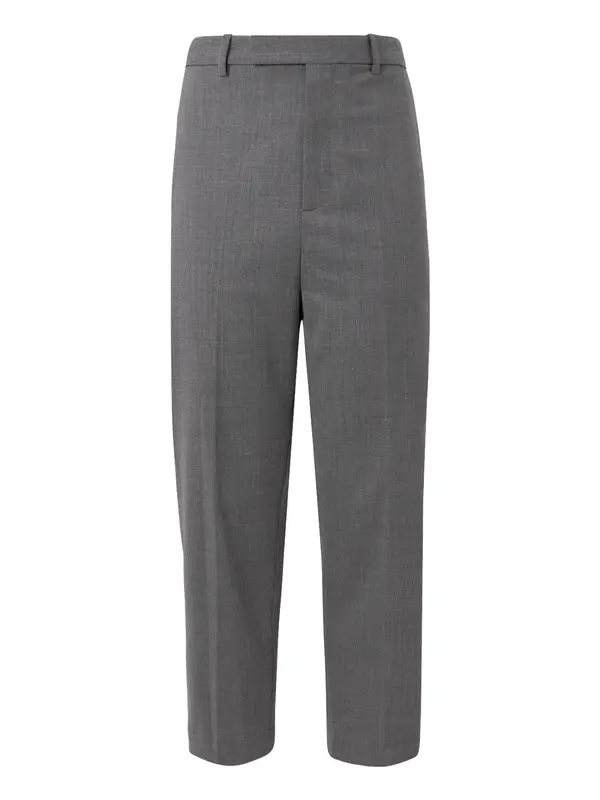 NILI LOTAN Tel Aviv Virgin Wool-twill Trousers - Gray