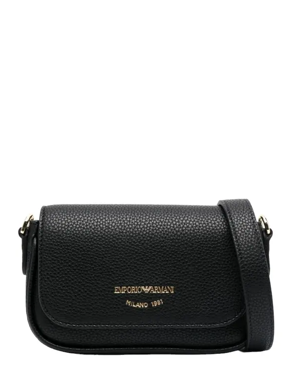 Emporio Armani Logo-stamp Crossbody Bag - Black