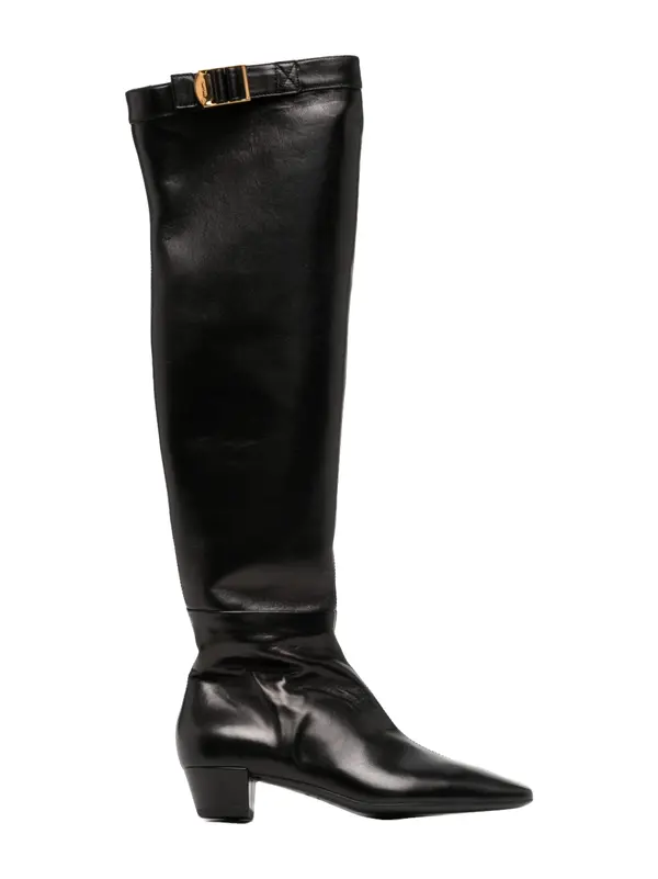 TOM FORD 40mm Knee-length Leather Boots - Black