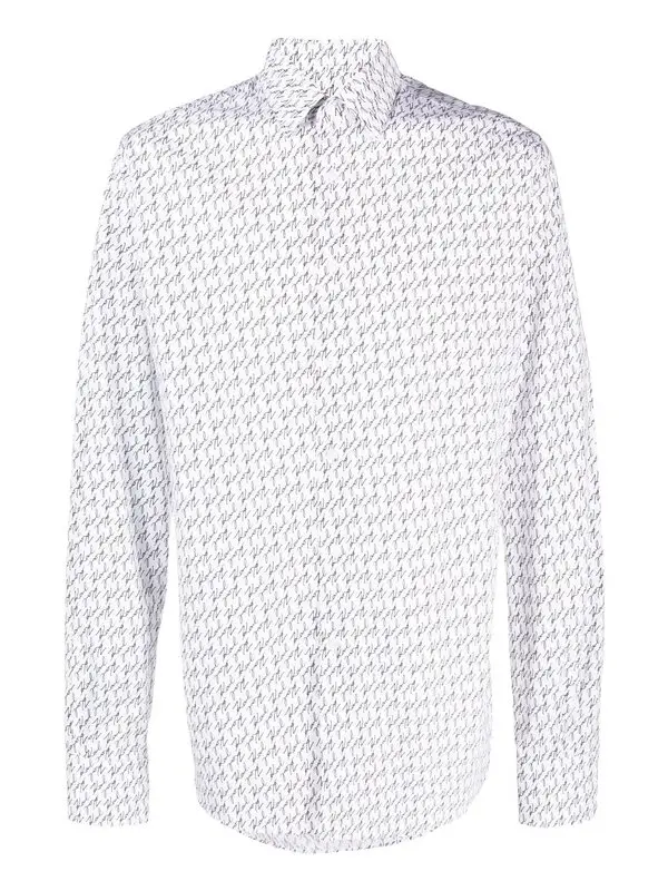 Karl Lagerfeld Karl Signature Cotton Shirt - White