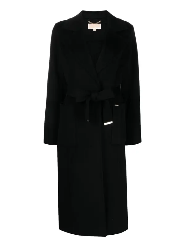 Michael Kors Belted Double-breasted Coat - Black