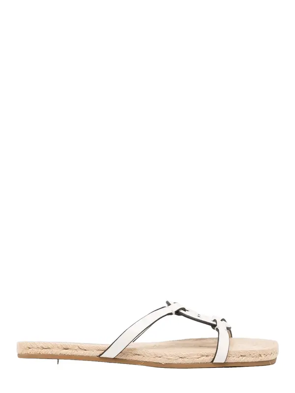 Tory Burch Geo Bombe Miller Flat Sandals - Neutrals