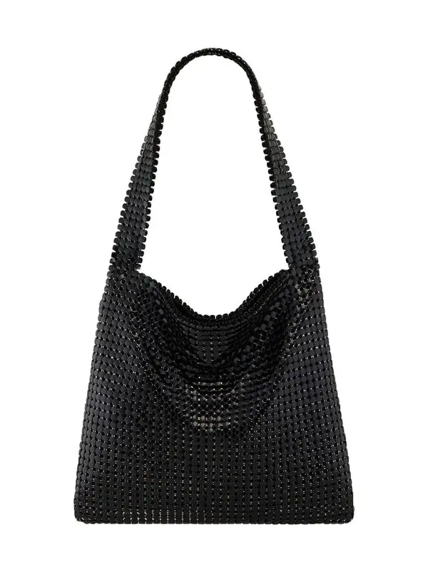 Rabanne Pixel Mesh Shoulder Bag - Black