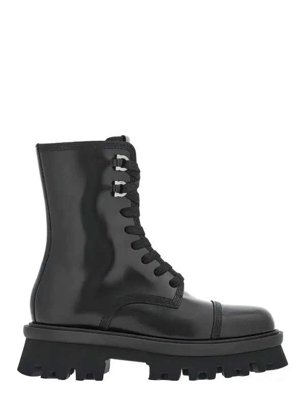 FERRAGAMO Chunky-sole Combat Boots - Black