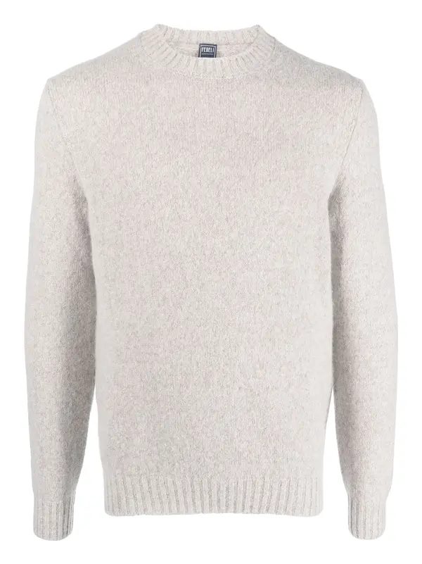 Fedeli Long-sleeve Jumper - Neutrals