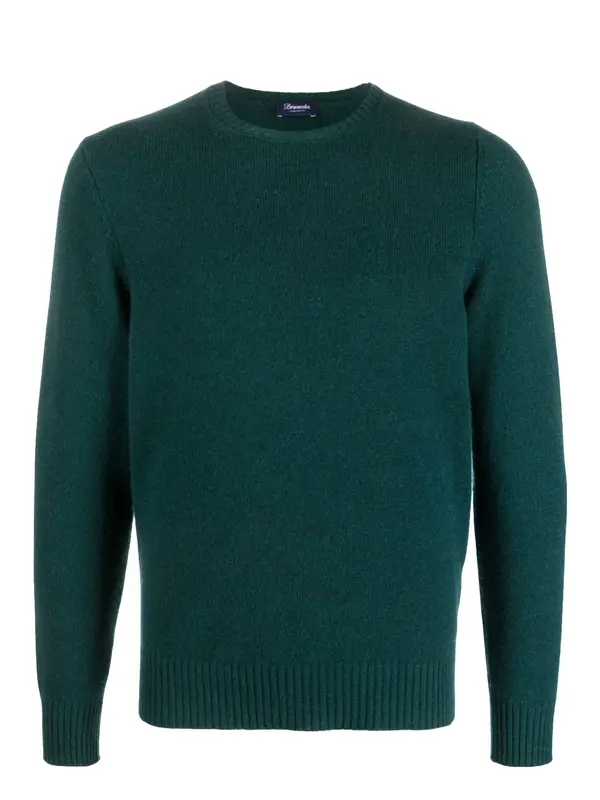 DRUMOHR Crew-neck Cashmere Sweater - Green