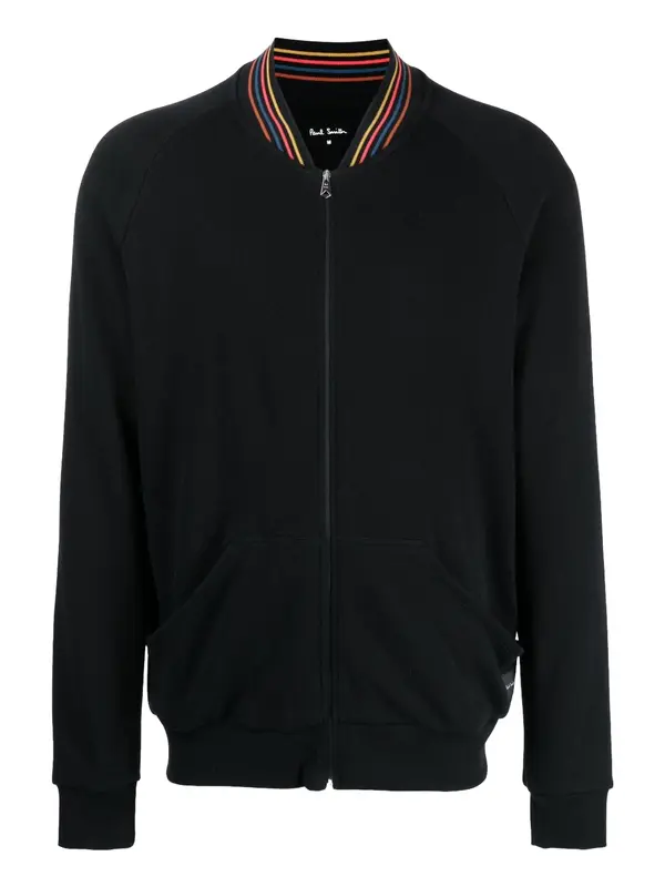 Paul Smith Striped-collar Jacket - Black