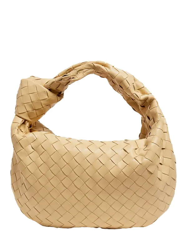 Bottega Veneta Teen Leather Jodie Bag - Neutral