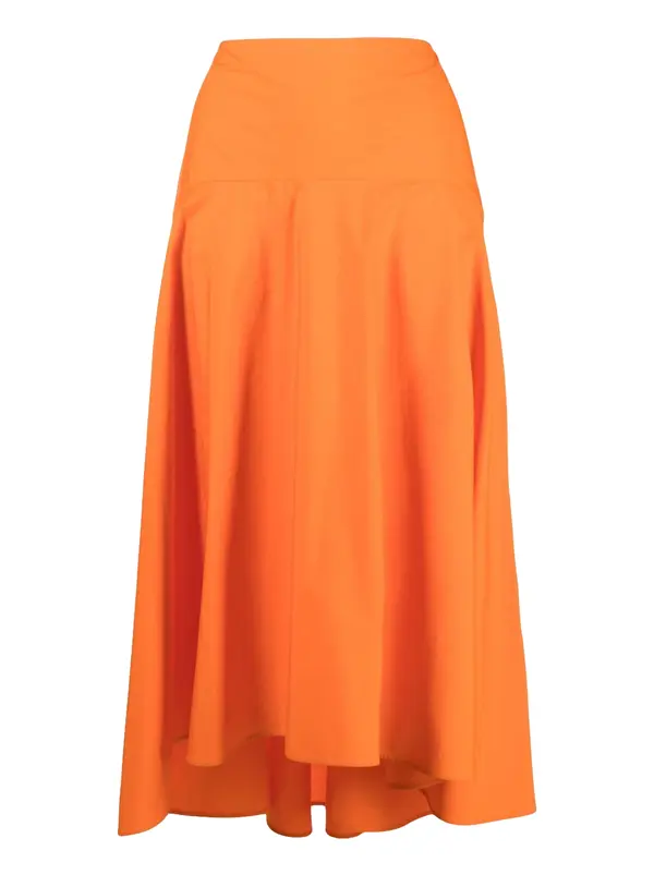 Fabiana Filippi Cotton Midi Skirt - Orange