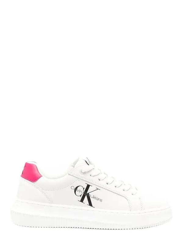 Calvin Klein Logo-print Low-top Sneakers - White