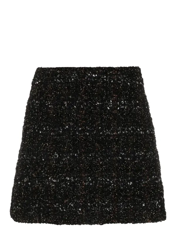 Fabiana Filippi Textured High-waist Skirt - Black