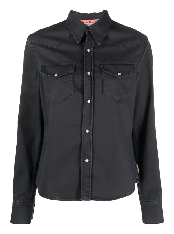 Acne Studios Long-sleeve Denim Shirt - Grey