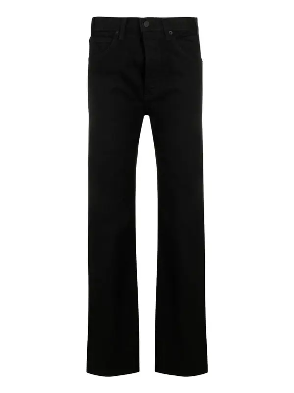 NILI LOTAN Smith Mid-rise Straight Jeans - Black