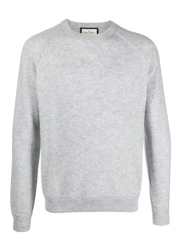 Bruno Manetti Crew Neck Cashmere Sweatshirt - Grey