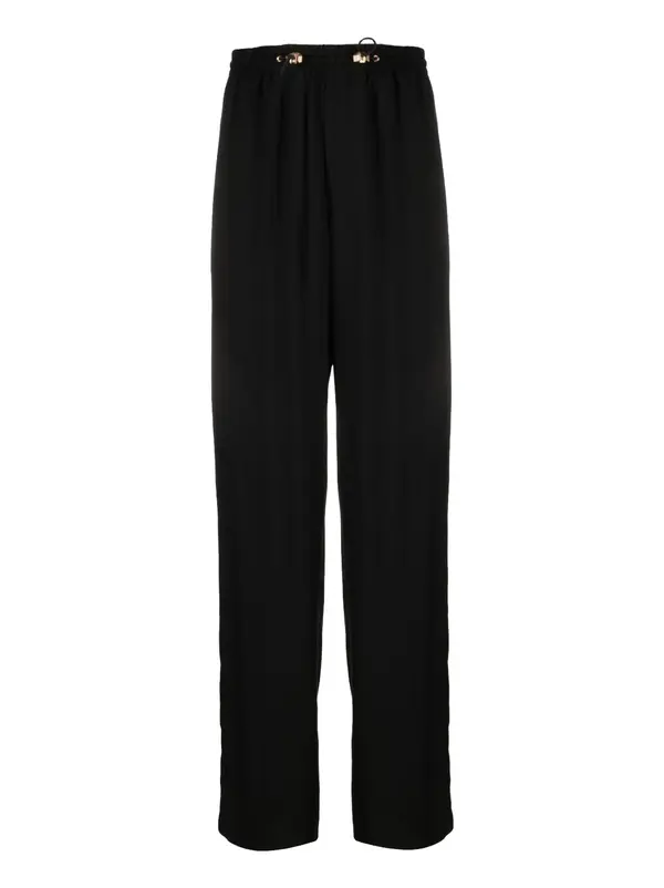 Versace Drawstring-fastening Cotton Track Pants - Black