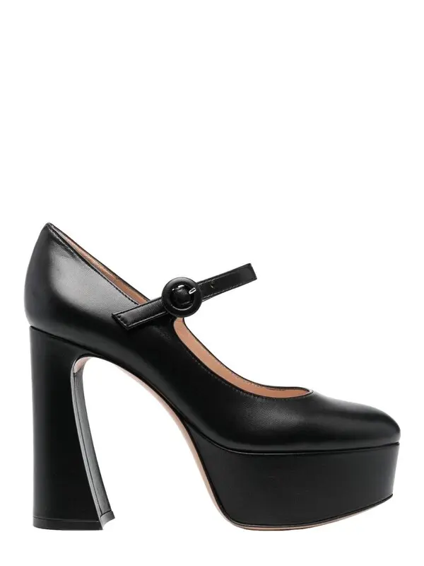 GIANVITO ROSSI Holly D'orsay 120mm Platform Pumps - Black