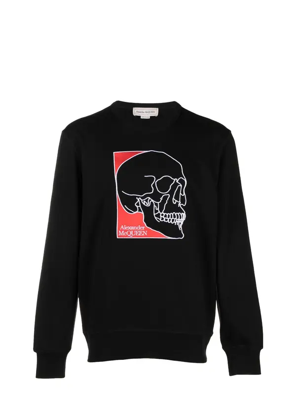 Alexander McQueen Skull-print Sweatshirt - Black