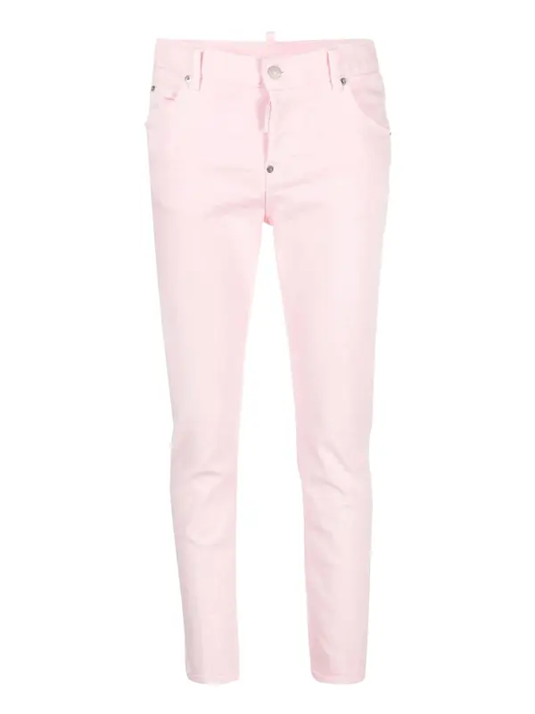 Dsquared2 Low-rise Tapered Jeans - Pink