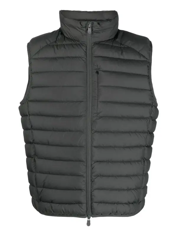 SAVE THE DUCK Zip-up Padded Gilet - Green