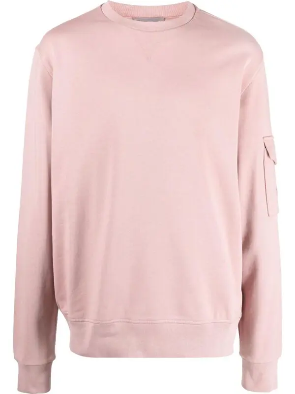 Herno Crew-neck Cotton Sweatshirt - Pink