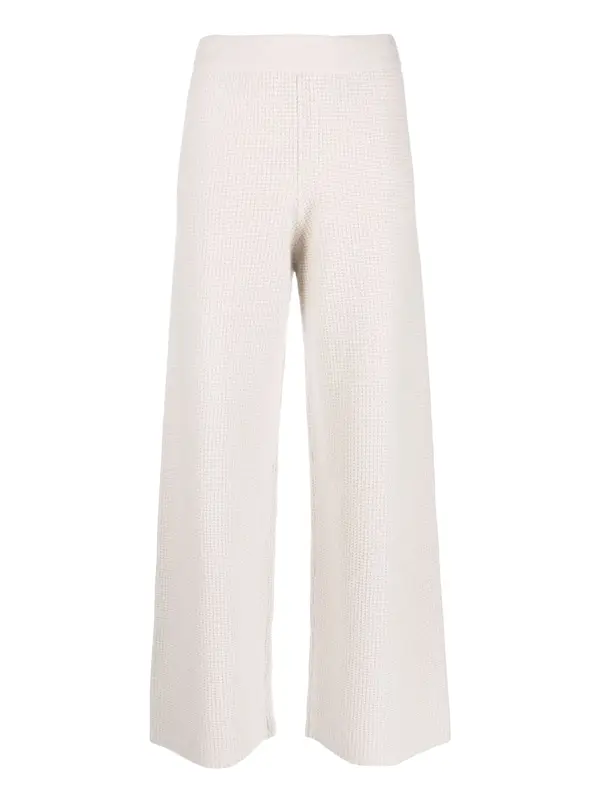 Fabiana Filippi Ribbed-knit Trousers - Neutrals