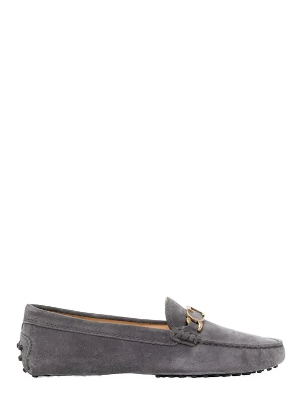 TOD'S Gommino Suede Loafers - Grey