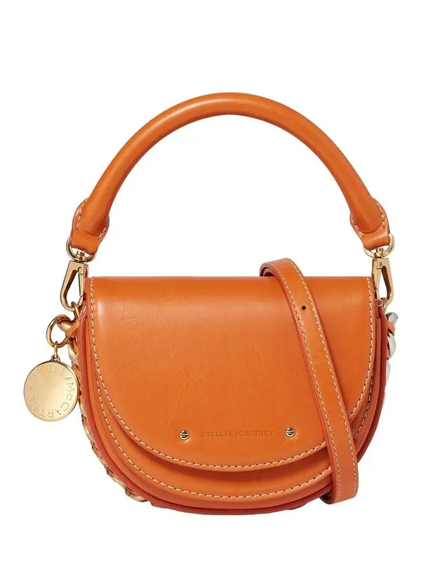 Stella McCartney Frayme Ryder Medium Flap Shoulder Bag - Flamingo