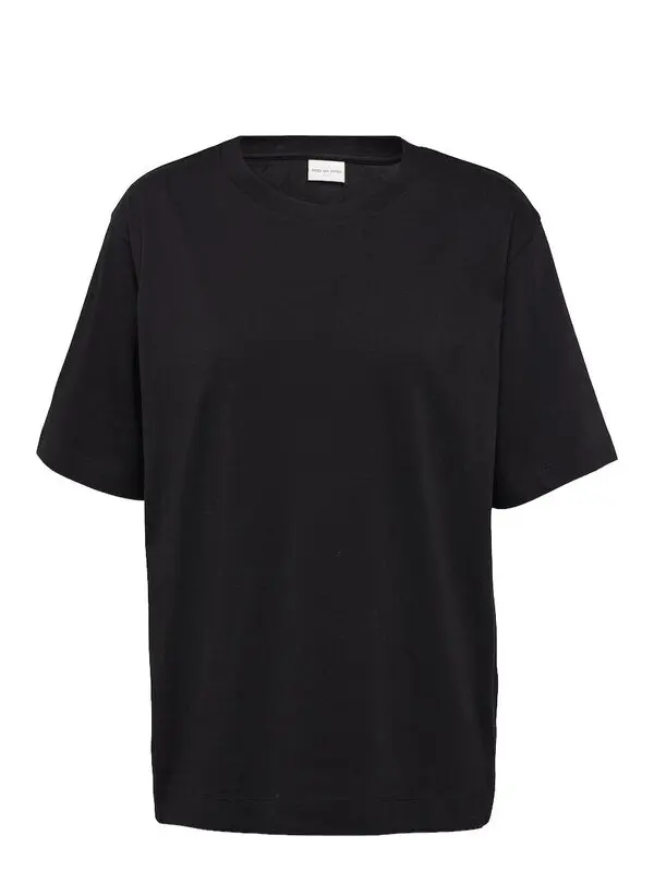 Dries Van Noten Cotton Jersey T-shirt - Black