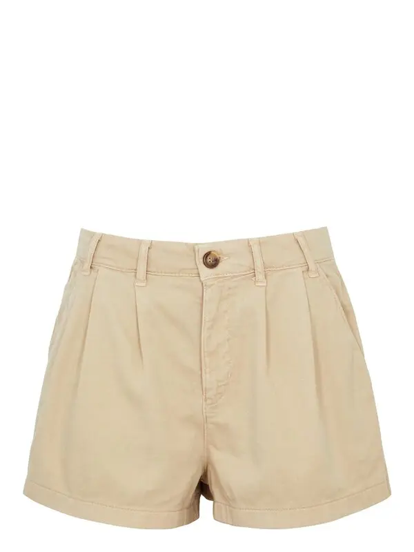 Free People Billie Stretch-denim Shorts - Beige