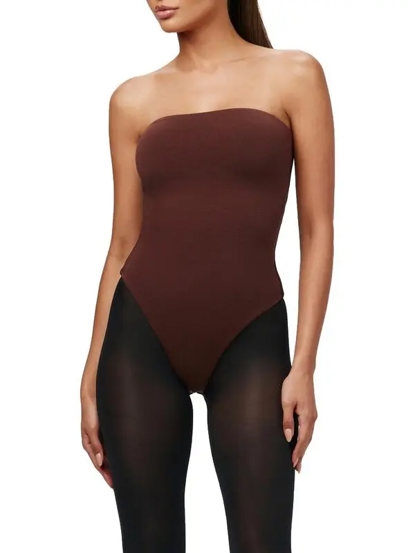 Naked Wardrobe Meant To Be Tube Bodysuit - Chocolate