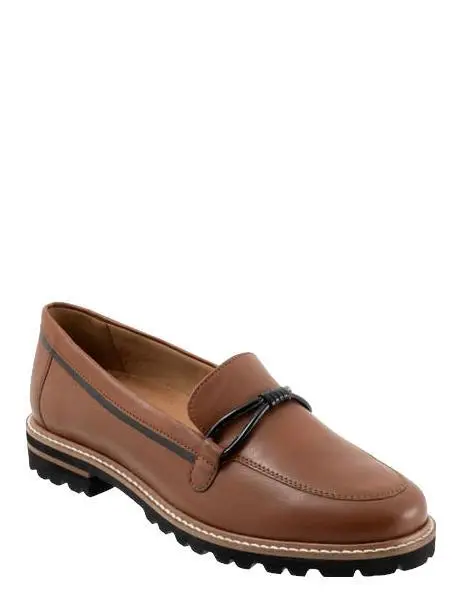 Trotters Fiora Leather Loafer - Luggage