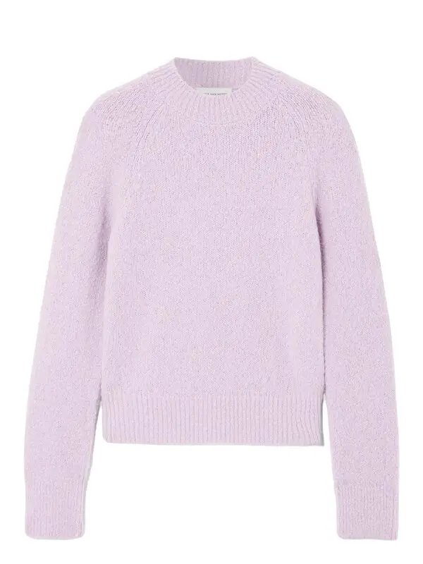 Dries Van Noten Alpaca-blend Sweater - Purple
