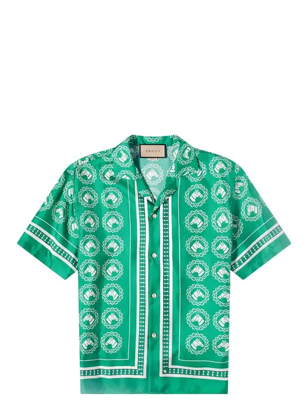 Gucci Bowling Aloha Shirt - Green