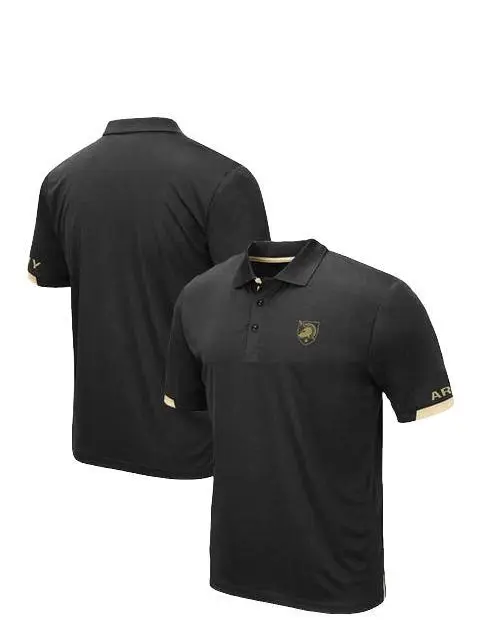 COLOSSEUM Army Knights Big & Tall Santry Polo - Black