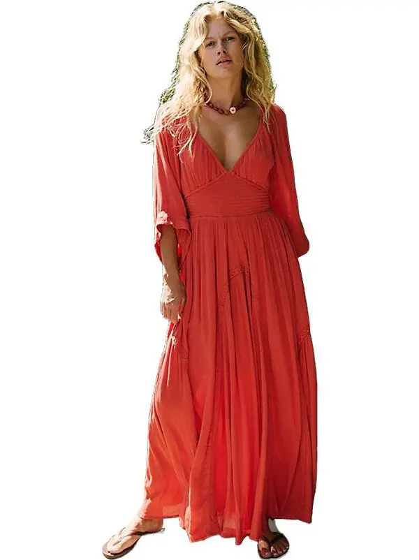 Free People Dixie Maxi Dress - Ginger