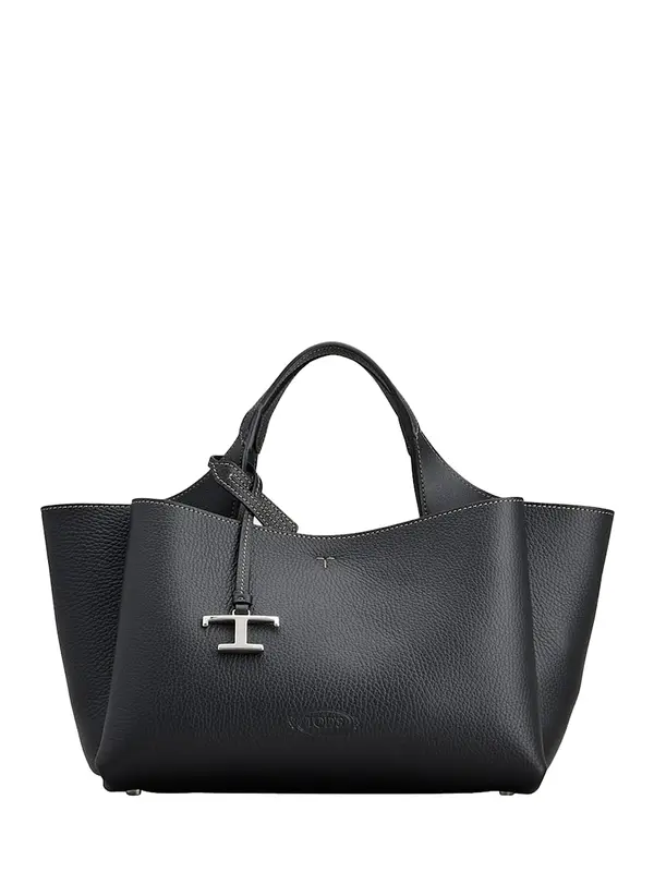 TOD'S Mini Leather Tote Bag - Nero