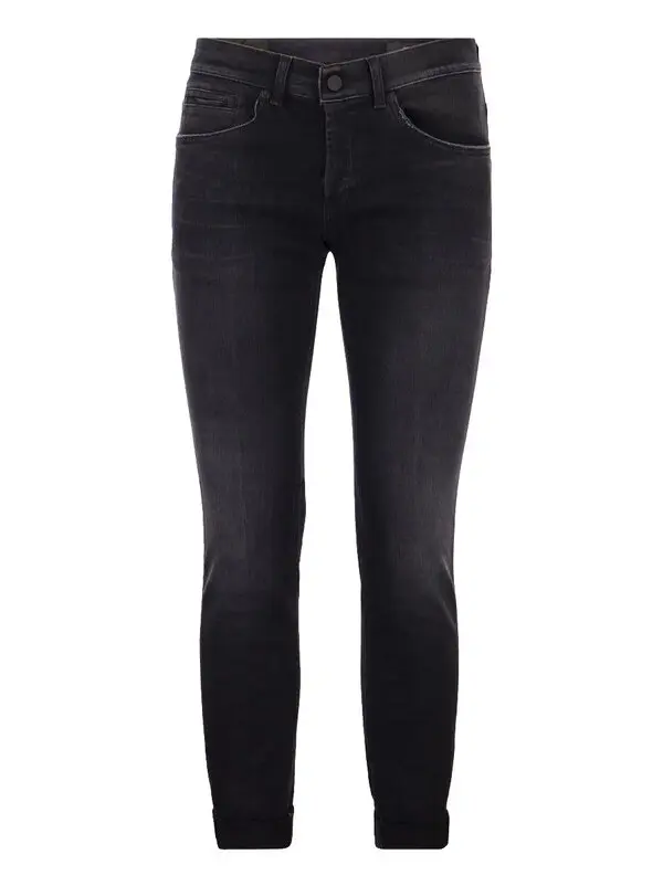 DONDUP George Five-pocket Skinny Fit Jeans - Black