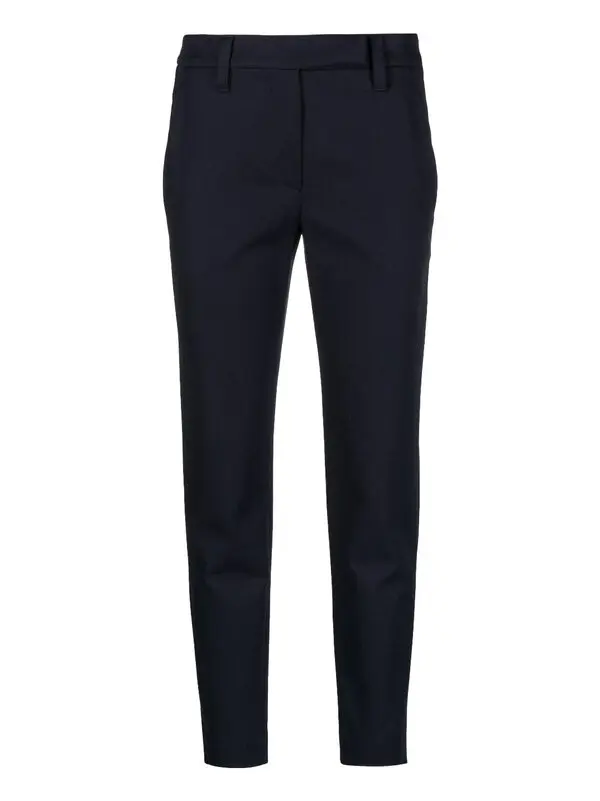 Brunello Cucinelli Cropped Tailored Trousers - Blue