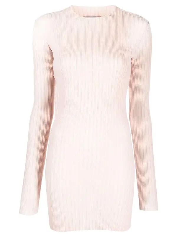 LUDOVIC DE SAINT SERNIN Pleated Mini Dress - Pink