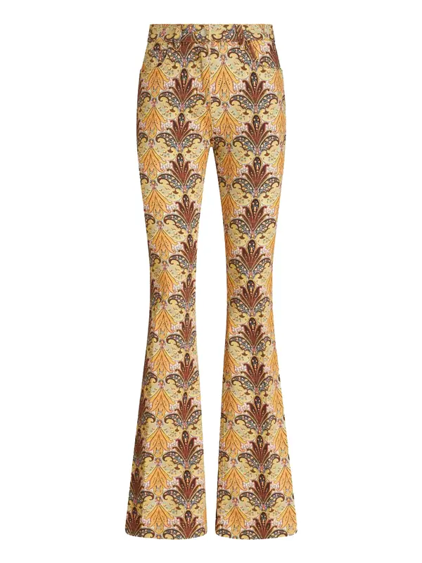Etro Graphic-print Flared Jeans - Multicolour