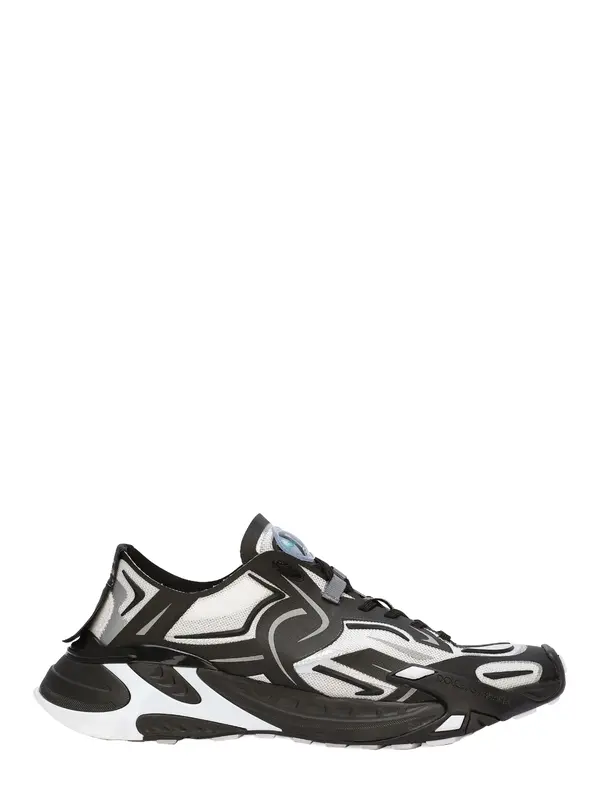 Dolce & Gabbana Fast Panelled Sneakers - Black