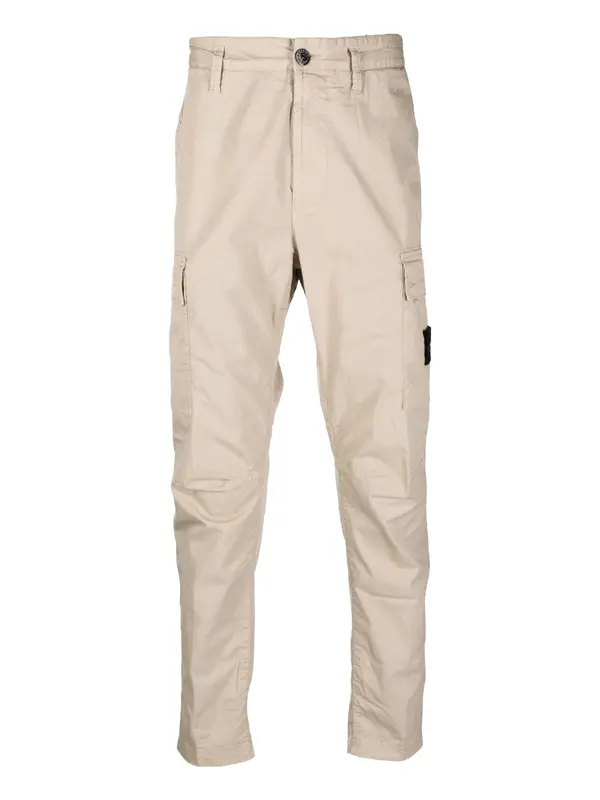 Stone Island 32710 Tapered-leg Cargo Trousers - Neutrals