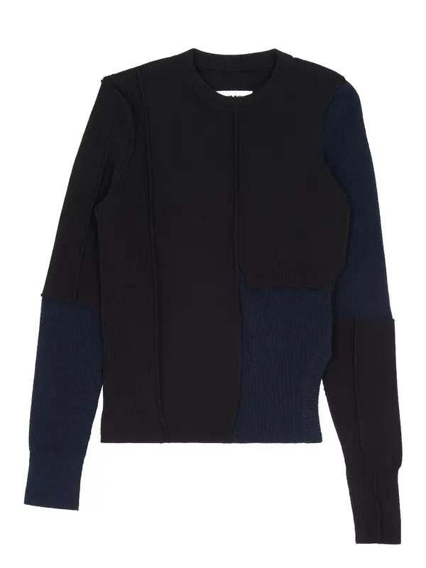 MAISON MARGIELA Stitch-detail Jumper - Black