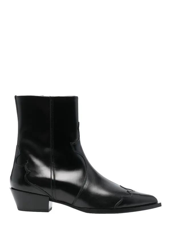 AeydĒ Alby 30mm Leather Boots - Black