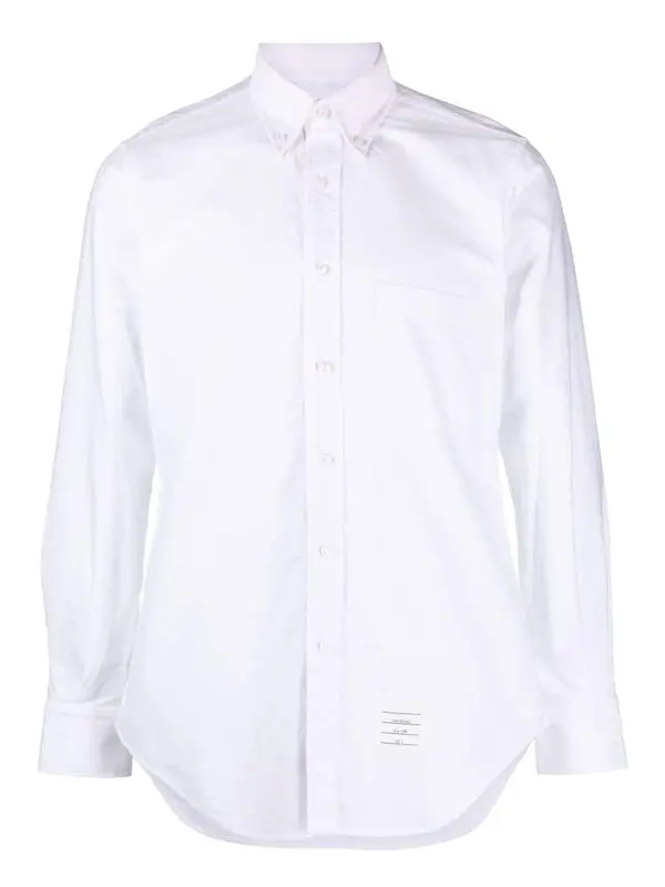 Thom Browne Button-up Cotton Shirt - White