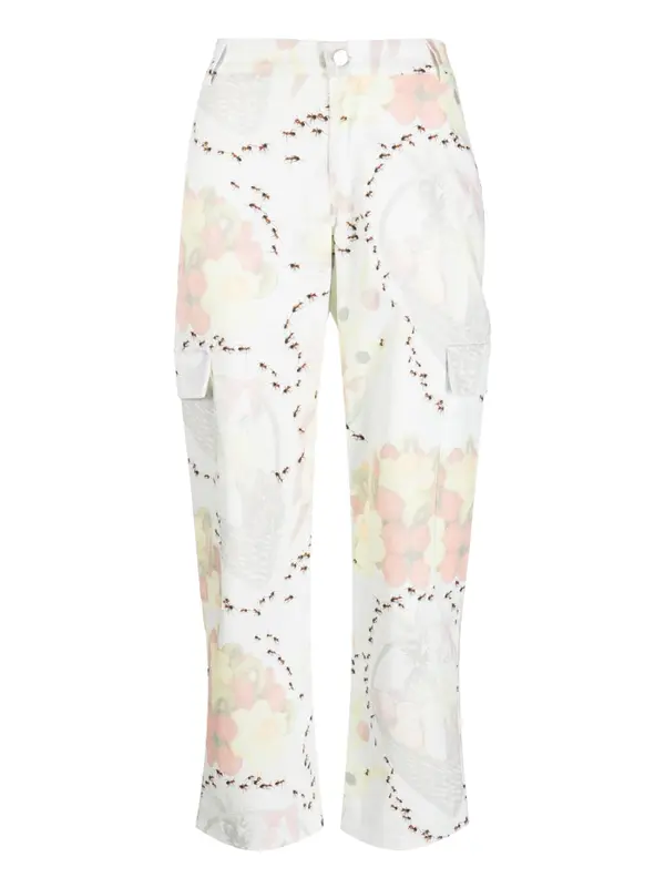 Collina Strada Graphic-print Trousers - White