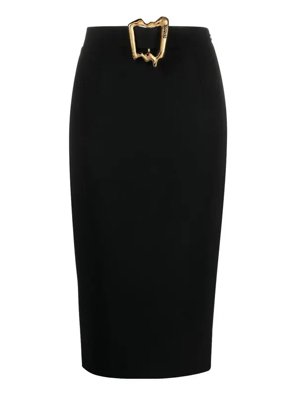 Moschino Buckle-detail Skirt - Black