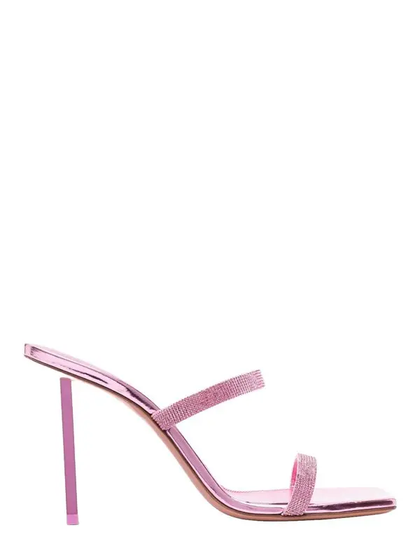 Amina Muaddi 100mm Rih Sandals - Pink