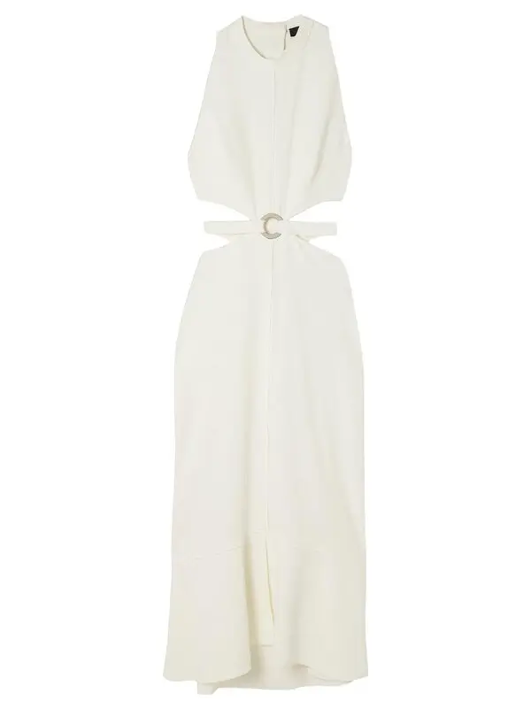 Proenza Schouler Embellished Cutout Midi Dress - Off-white